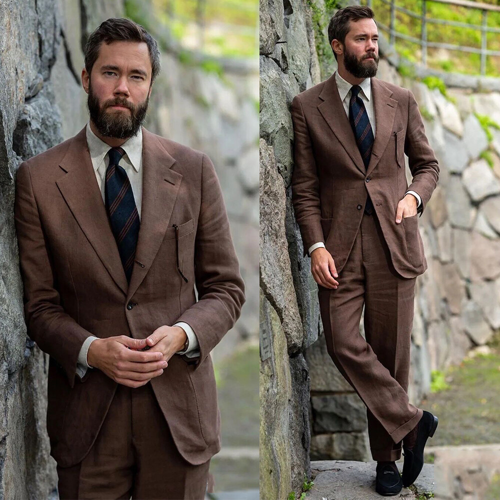 Brown Tux Fall Wedding Fall 2022 Wedding Color Palettes