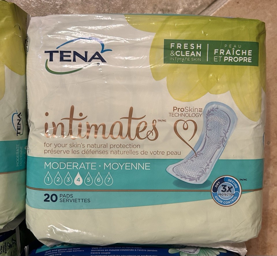 7 Packs TENA Intimate Pads 130 Total Moderate & Maximum | eBay