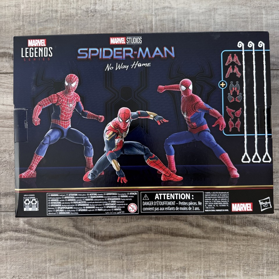HASBRO MARVEL LEGENDS SPIDER-MAN NO WAY HOME 3 PACK ACTION FIGURES | eBay