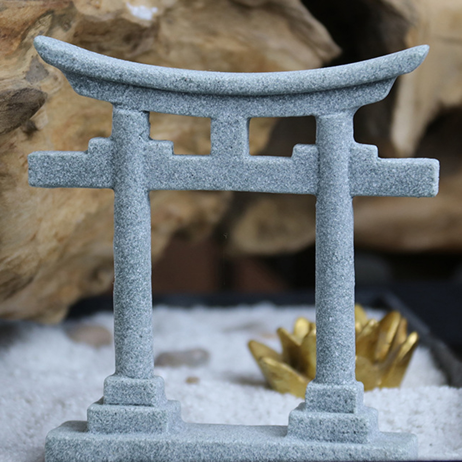 Fish Tank Decoration Torii Gate Statue Shinto Torii Gate Aquarium for ...