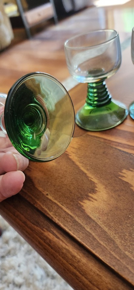 Schott Zwiesel Roemer (6) Green Beehive Stem New in box Liqueur Rummer ...
