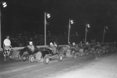 Midget Car Racing - Early-1950S Motor Racing Old Photo | eBay