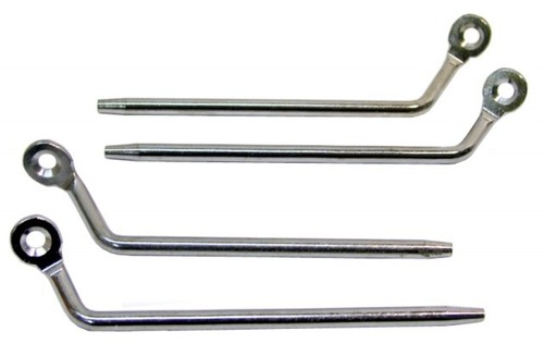 1969-1976 CORVETTE SUNVISOR SUPPORT 4 PIECE PIVOT ROD MOUNT SET ...