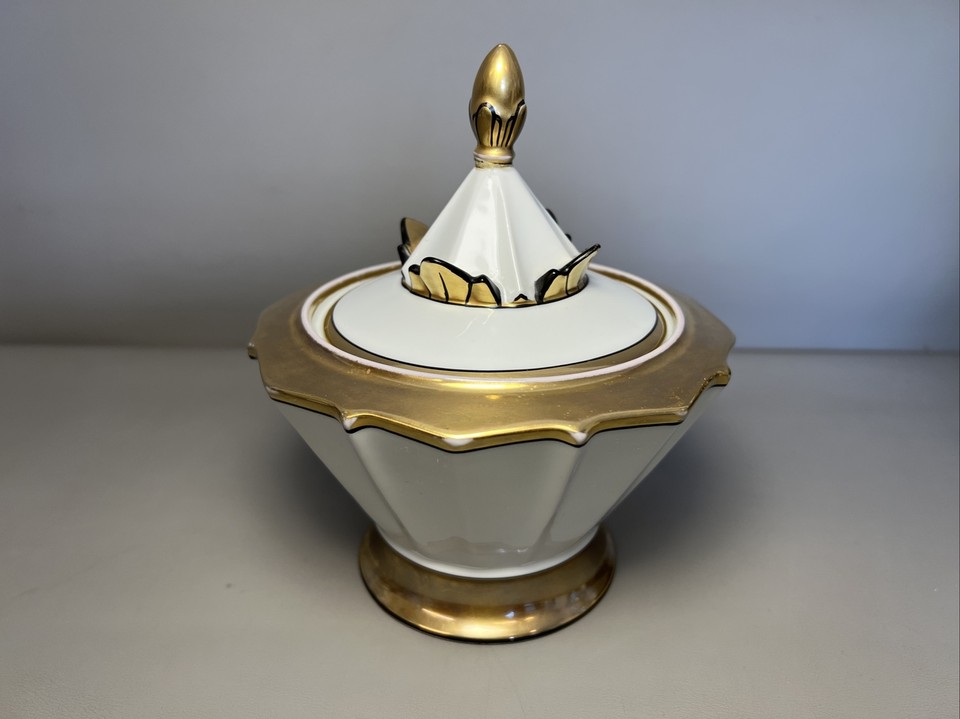 Hertel Jacob Rehau | Bonboniere Deckeldose | ART DECO | Handmalerei ...