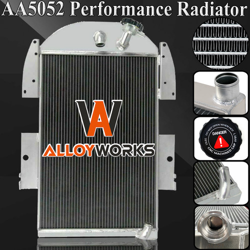 4 Row Aluminum Radiator For 1934-1936 Chevrolet Truck Pickup L6 V8 ...