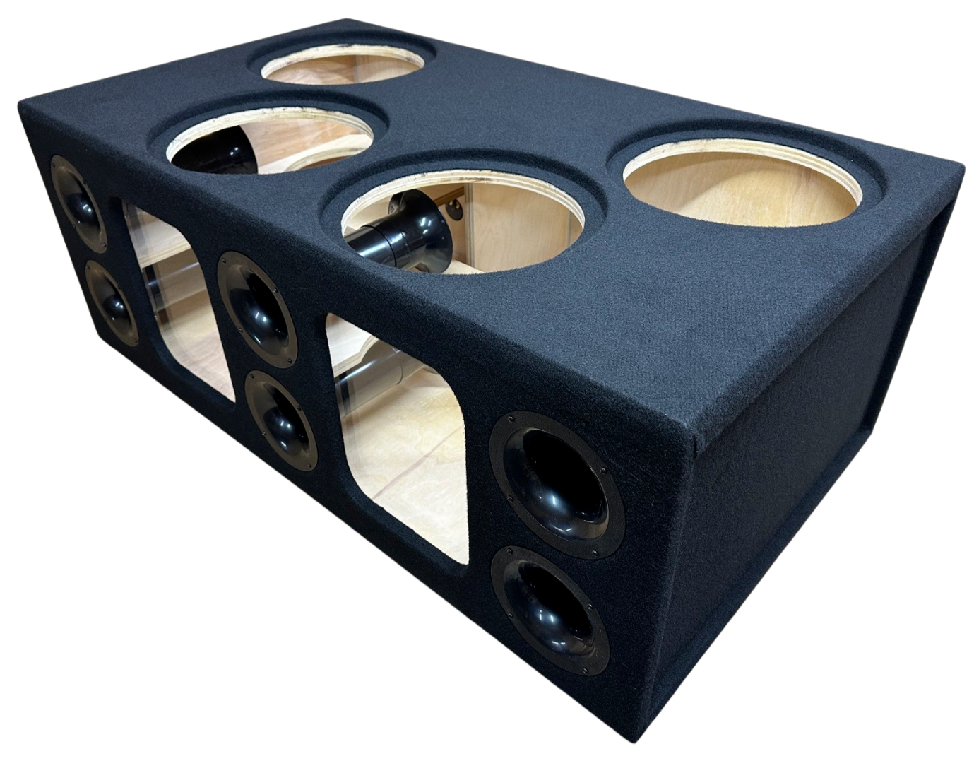 Custom Ported Sub Enclosure Subwoofer Box for 4 12" Subs - 32 Hz ~ 8 CF ...