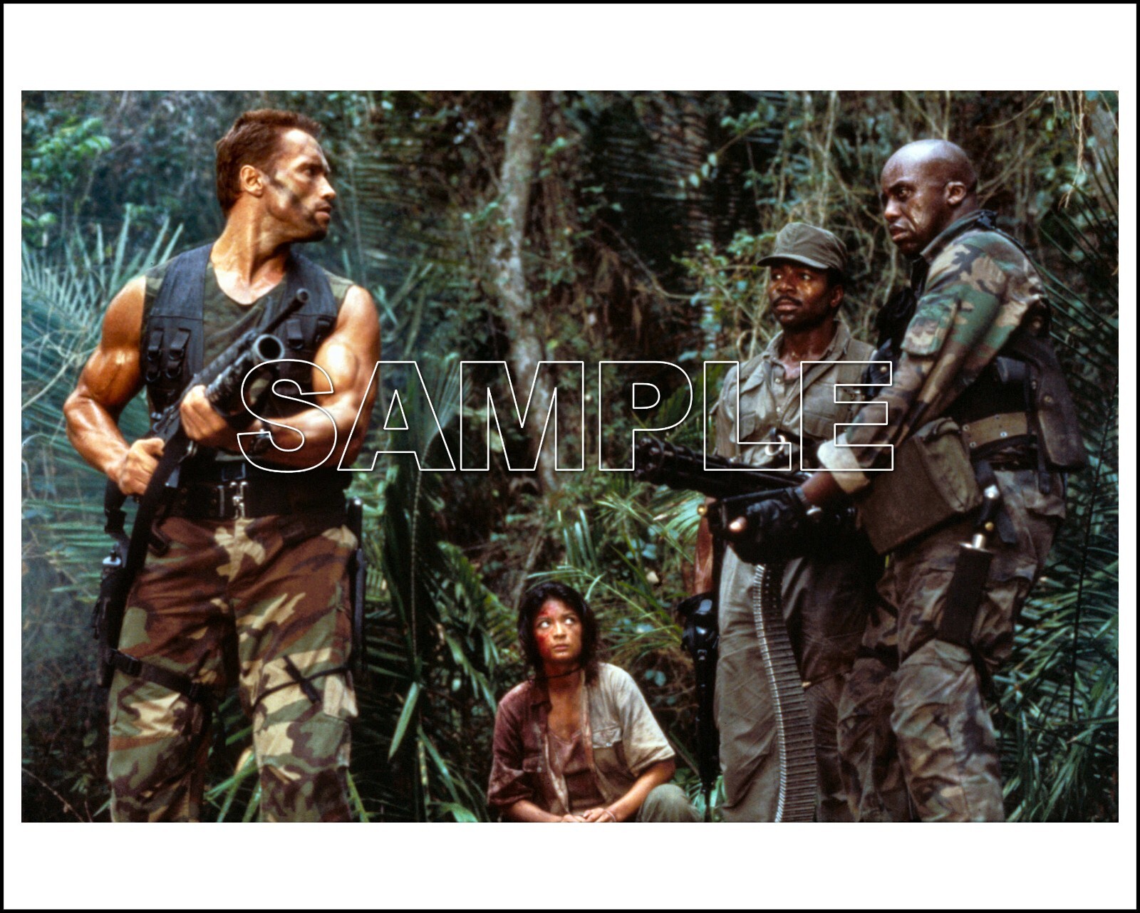 PREDATOR 1987 8X10 Photo 21 ARNOLD SCHWARZENEGGER / CARL WEATHERS ...