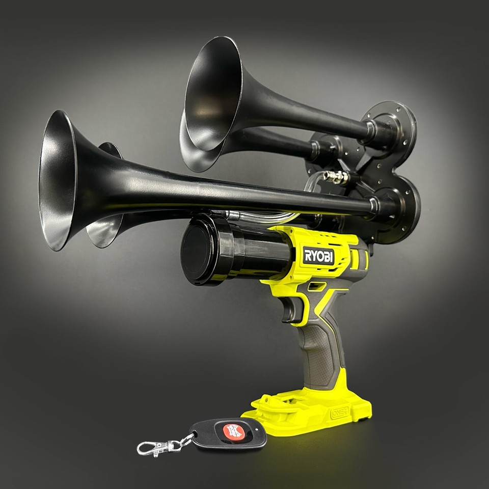 Ryobi Impact Drill Train Air Horn 18v with Remote Control - BossHorn | eBay