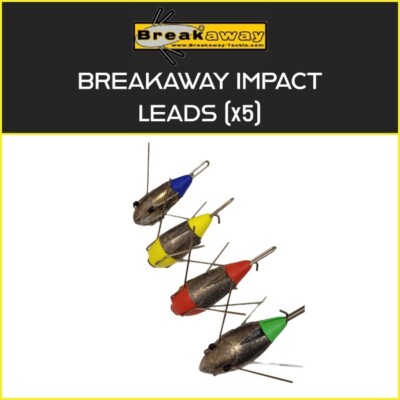 BREAKAWAY IMPACT LEADS - ALL SIZES (x5) - NEW - SEA FISHING WEIGHTS | eBay