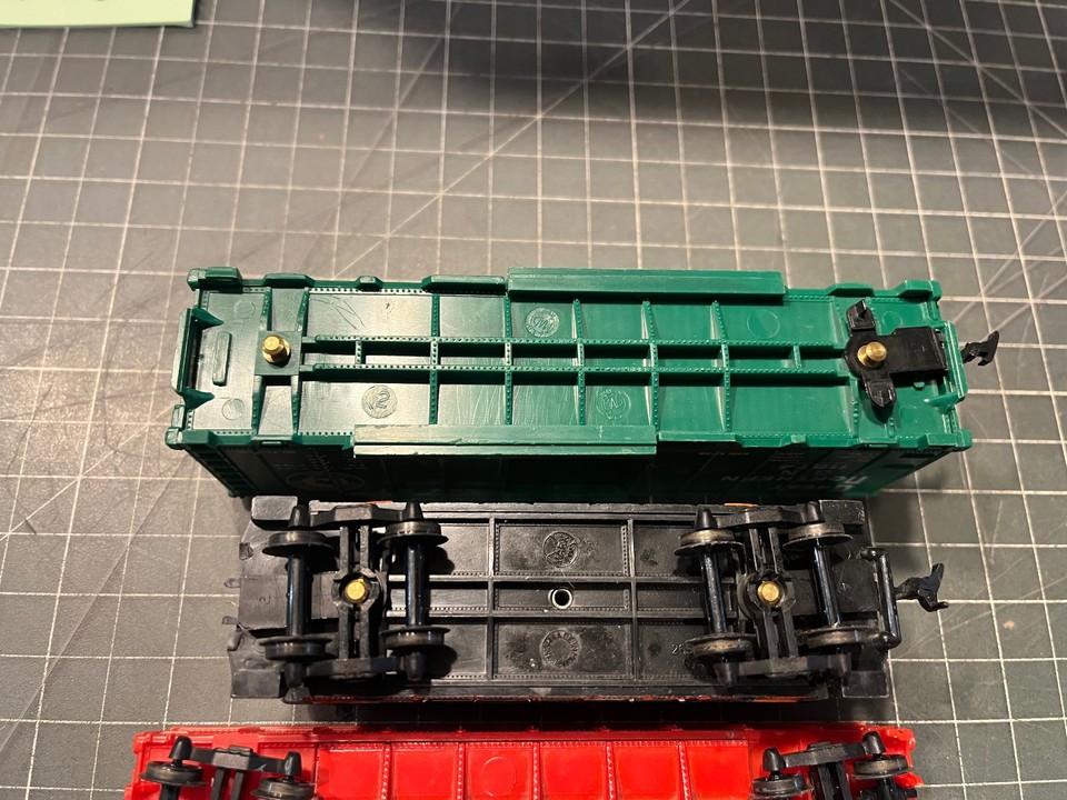 Marx HO Train 3 Original Cars - NH Caboose Box Car Gondola FOR PARTS ...