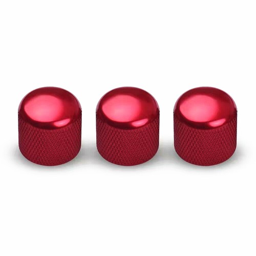 3Pcs Volume Tone Control Knobs Metal Dome Button Caps For Electric ...