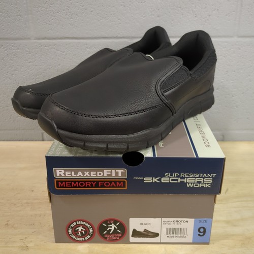 Skechers Men's Size 9 Nampa Groton Slip Resistant On Memory Foam Work ...