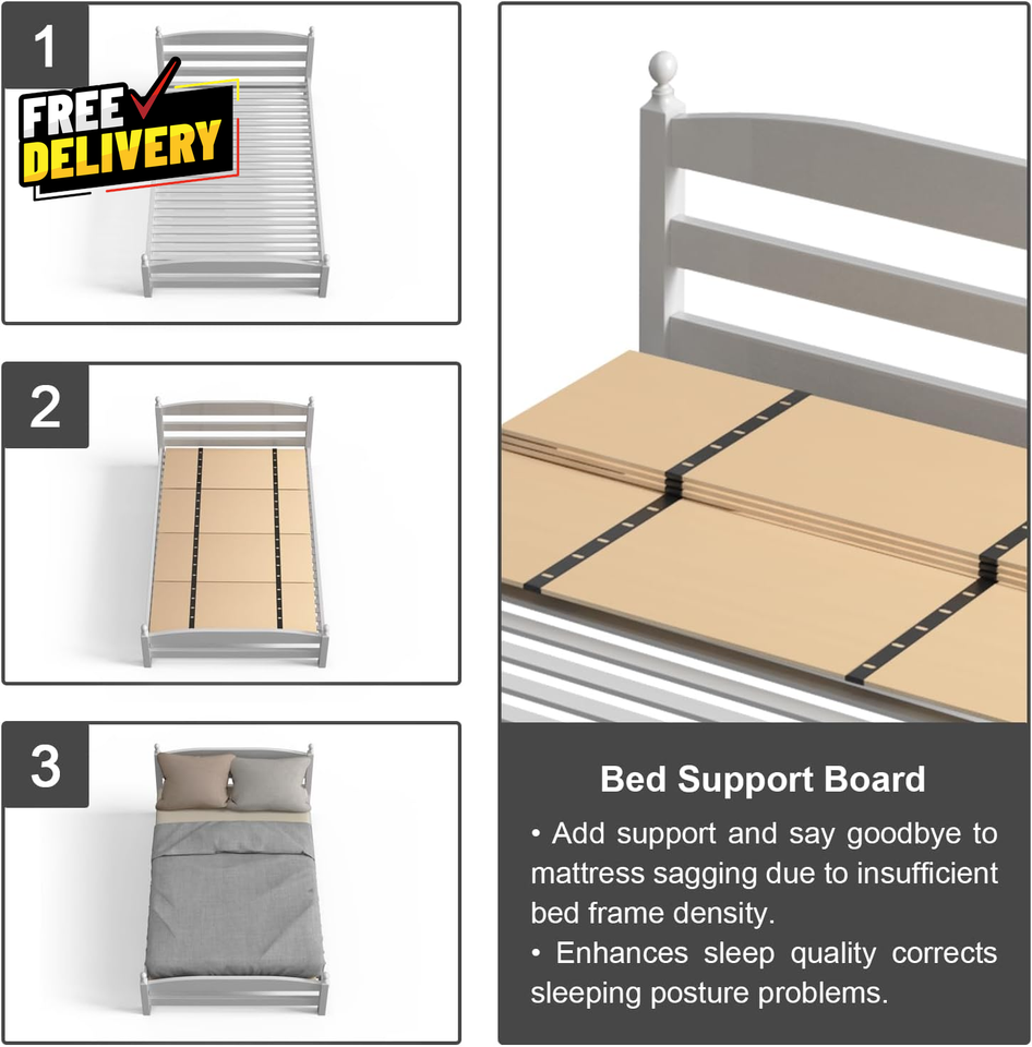 Mattress Support Wooden Bunkie Board/Bed Slats/Queen Bed Board under ...
