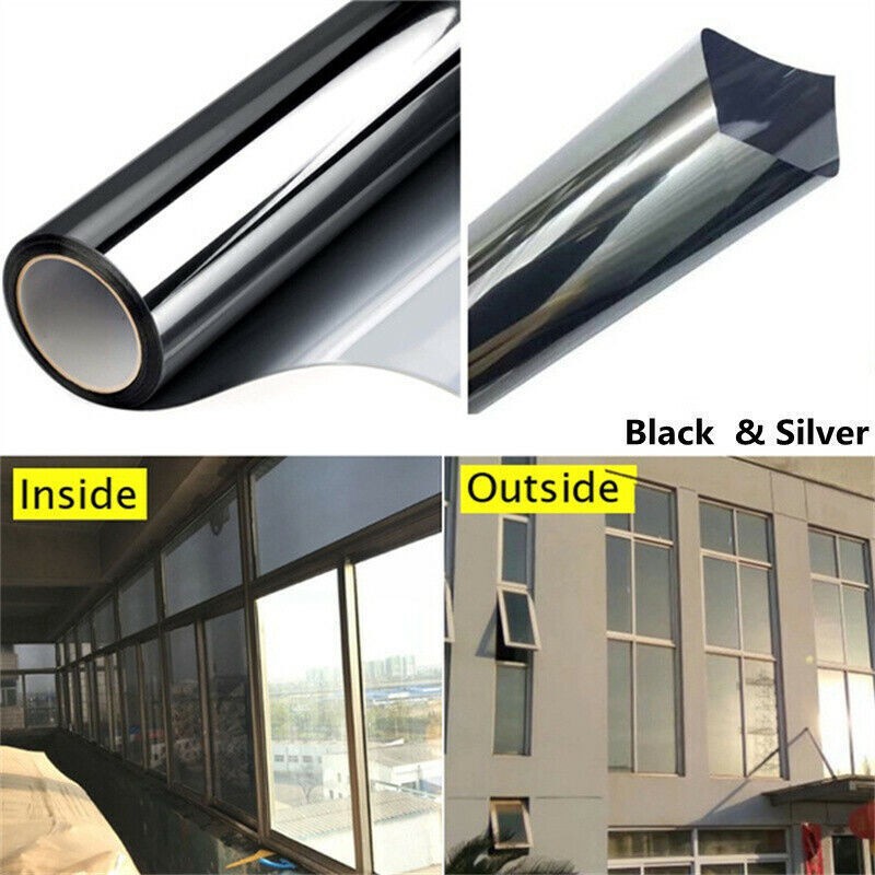 One Way Mirror Window Film Reflective Home Privacy Sticker Solar Tint ...