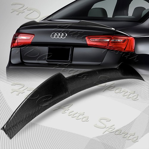 For 2012-2018 Audi A6 / S6 V-Style Carbon Fiber Rear Trunk Duckbill ...