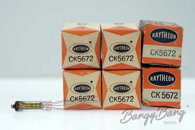 6 Vintage Raytheon 5672/CV2238/CK5672/JTL5672 Submini Pentode Audio ...