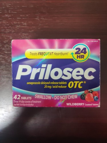 Prilosec OTC 20mg Heart Burn Reducer Tablet, Wildberry - 42 Count Exp 11/2024 37000809340 | eBay