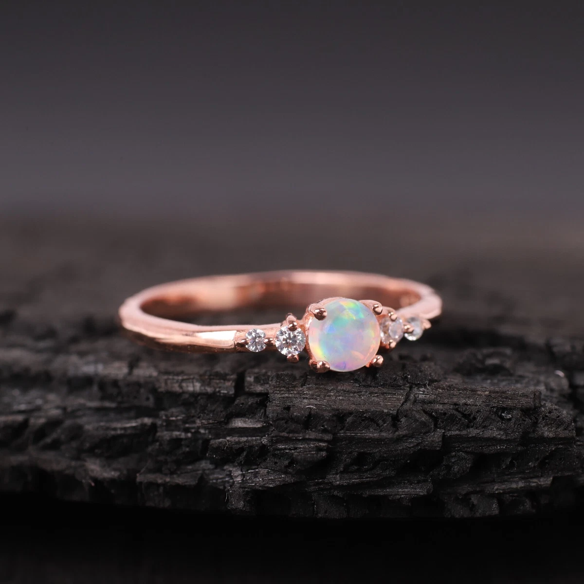 online outlet for cheap Pink Opal Ring, Dainty Opal Ring, Opal ...