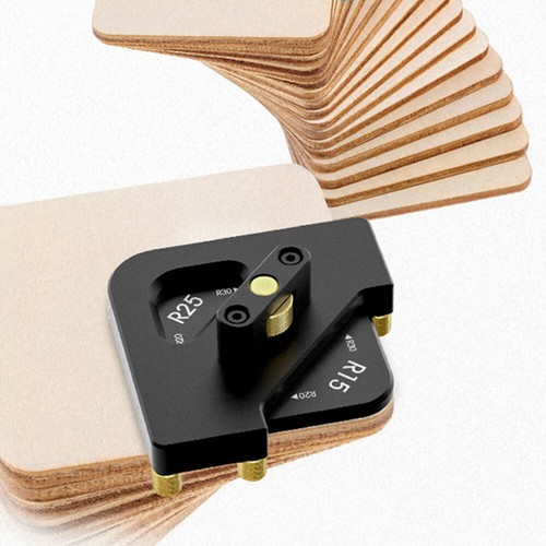 Woodworking Corner Radius Template Trimmer Router Edge Jig (Round ...