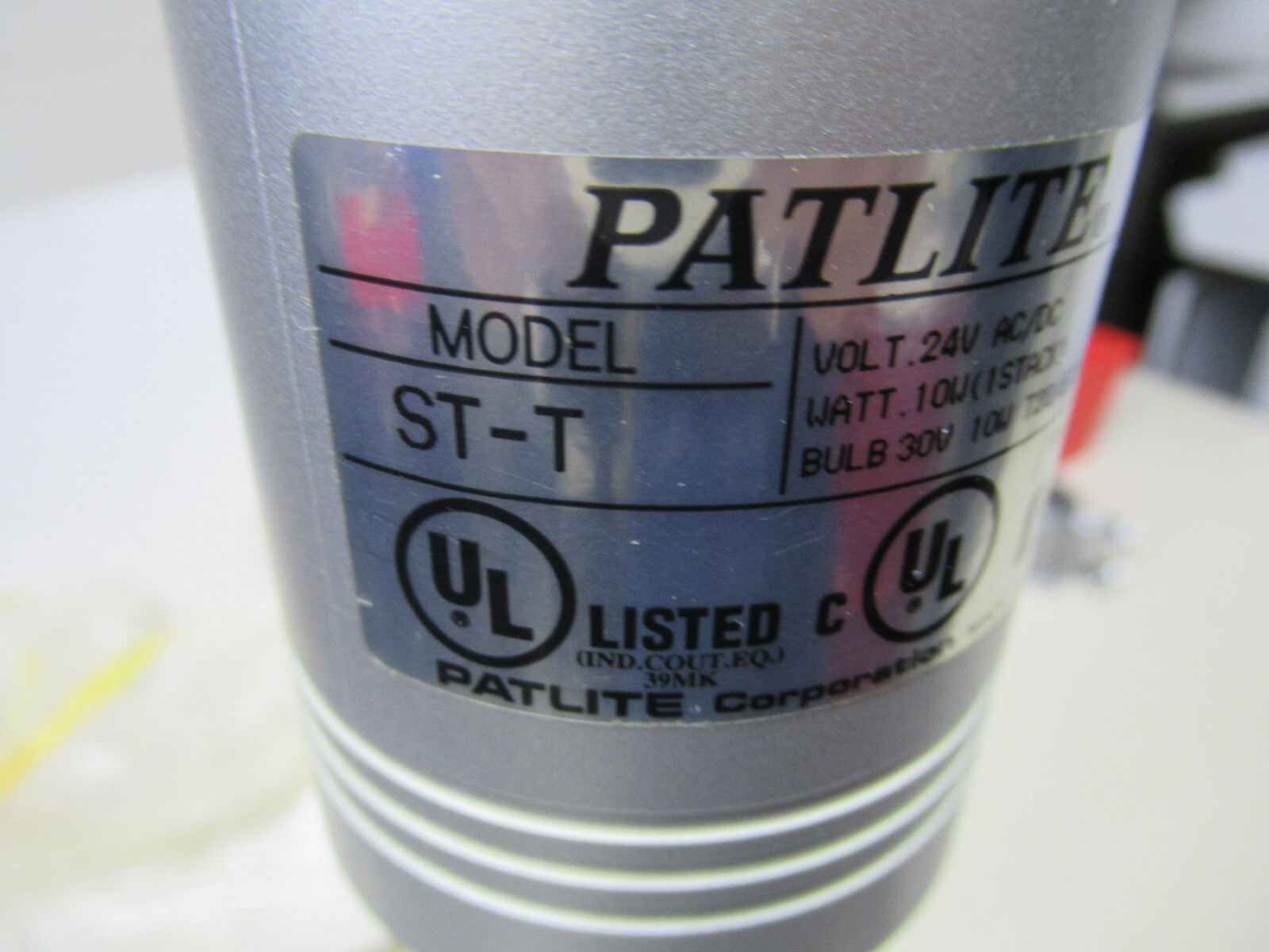 PATLITE ST-T Tower Light Signal Red, Amber, & Green W/wiring 24v AC/DC ...