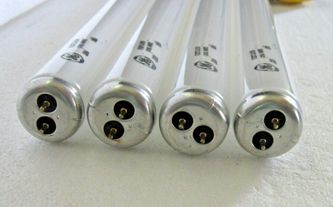 4 x GE F20T12/CW Fluorescent Tube 20W 24" Lamp Light Bulb T12 Made in ...