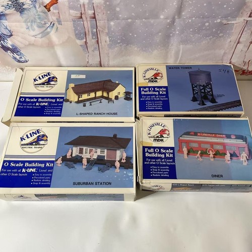 4 K-Line Full O Scale Building Kit box Empty Boxes NO BUILDING KITS | eBay