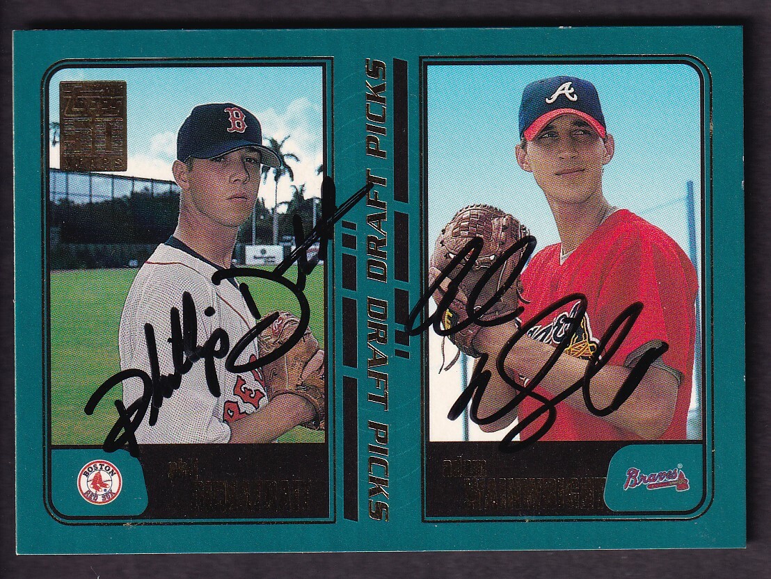 Adam Wainwright & P Dumatrait 2001 Topps Rookie #355 Beckett Authentic ...