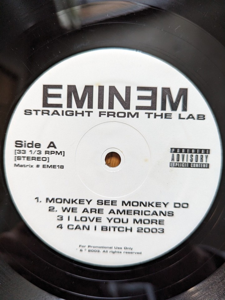 EMINEM – straight from the lab VINYL | eBay