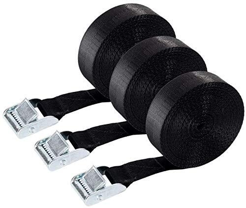 3 Pcs 1" X3.3ft Cargo Tie Down Straps Lashing Straps With Cam Lock 3 ...
