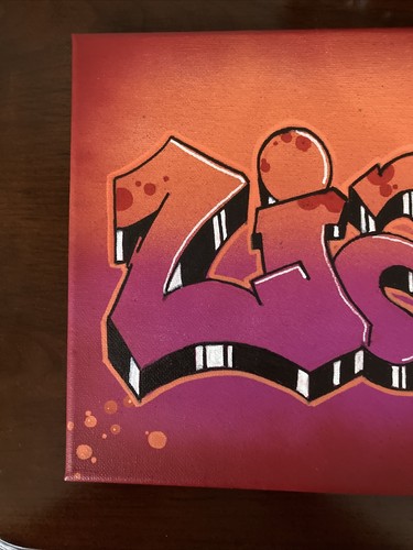 LIAM Graffiti Style 8 x 10 Hand Painted Canvas Original Artwork | eBay