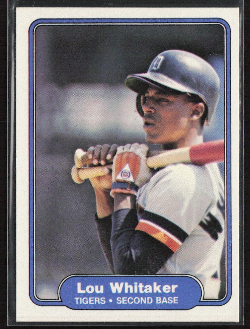1982 Fleer #284 Lou Whitaker Detroit Tigers | eBay