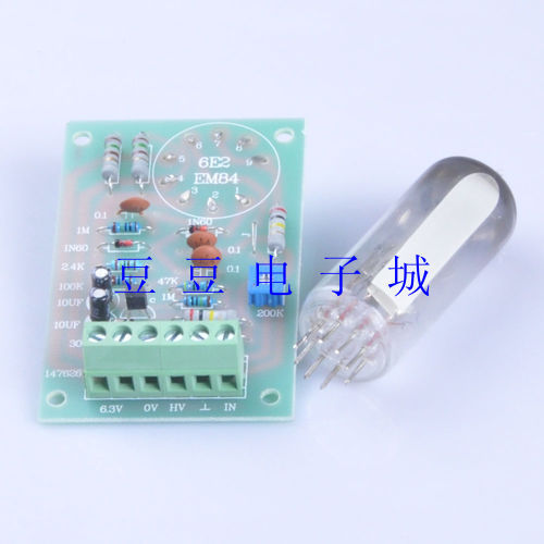 Magic Eye 6E2 EM87 6UH6 EM84 Tube Audio Indicator Low Level Input DIY ...