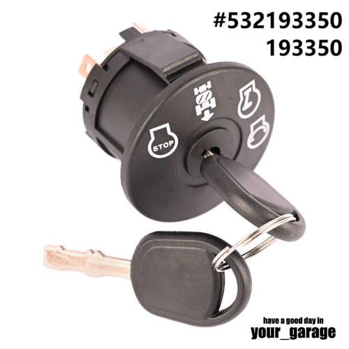 Ignition Key Switch 532193350 193350 Fit Husqvarna Poulan Craftsman AYP ...
