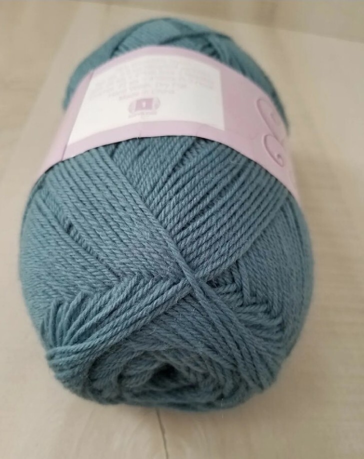 5th Avenue Toe-riffic wool blend sock yarn Deep Sea color 1 large skein ...