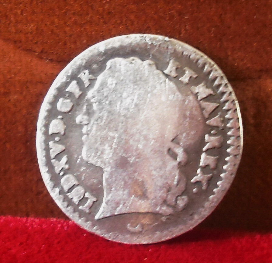 Mint Corner France Louis XV 1/20 Écu IN The Band 6 Soils 1769 Silver ...