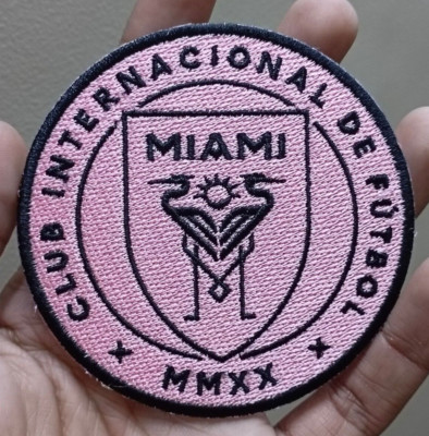 Inter Miami MLS Club Logo Iron On Patch-Sew Patch-Embroidered Patch 3.5 ...