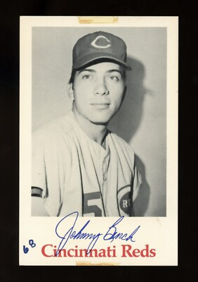 1968 Johnny Bench Team Issue Rookie Postcard Cincinnati Reds | eBay