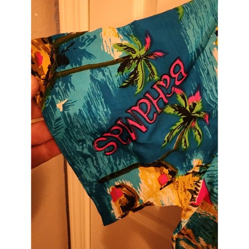 Vtg Hong Kong Tropical Fashions By Watanmal Bahamas Tropical Shirt Size ...