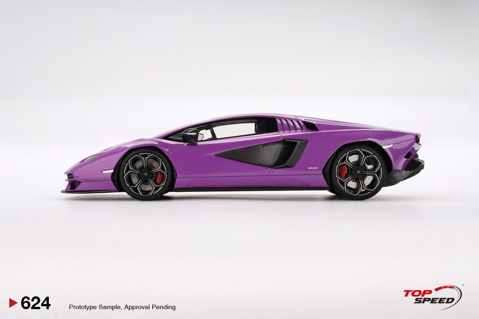 New TrueScale LAMBORGHINI COUNTACH LPi 2023 1:18 Model Car PURPLE ...