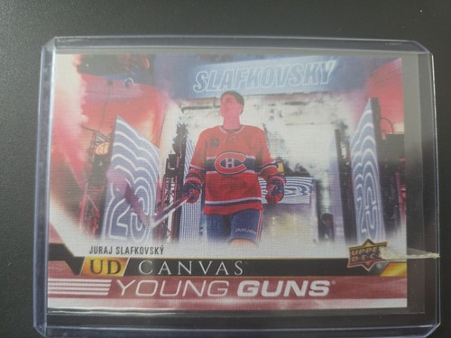2022 UPPER DECK #C211 JURAJ SLAFKOVSKY UD CANVAS YOUNG GUNS RC ROOKIE ...