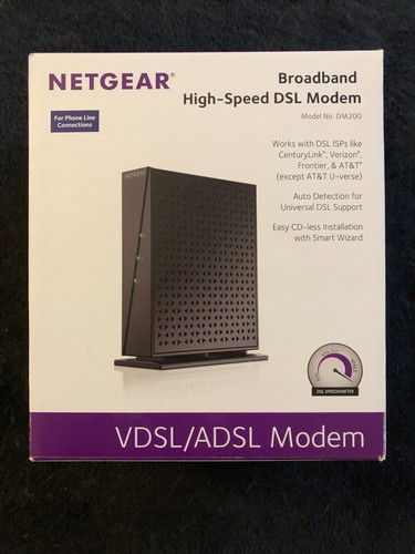 NETGEAR DM200-100NAS DSL VDSL High Speed Broadband Modem with ALL ...