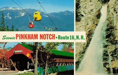 Postcard Pinkham Notch Mountain Pass Gorham New Hampshire Gondola ...