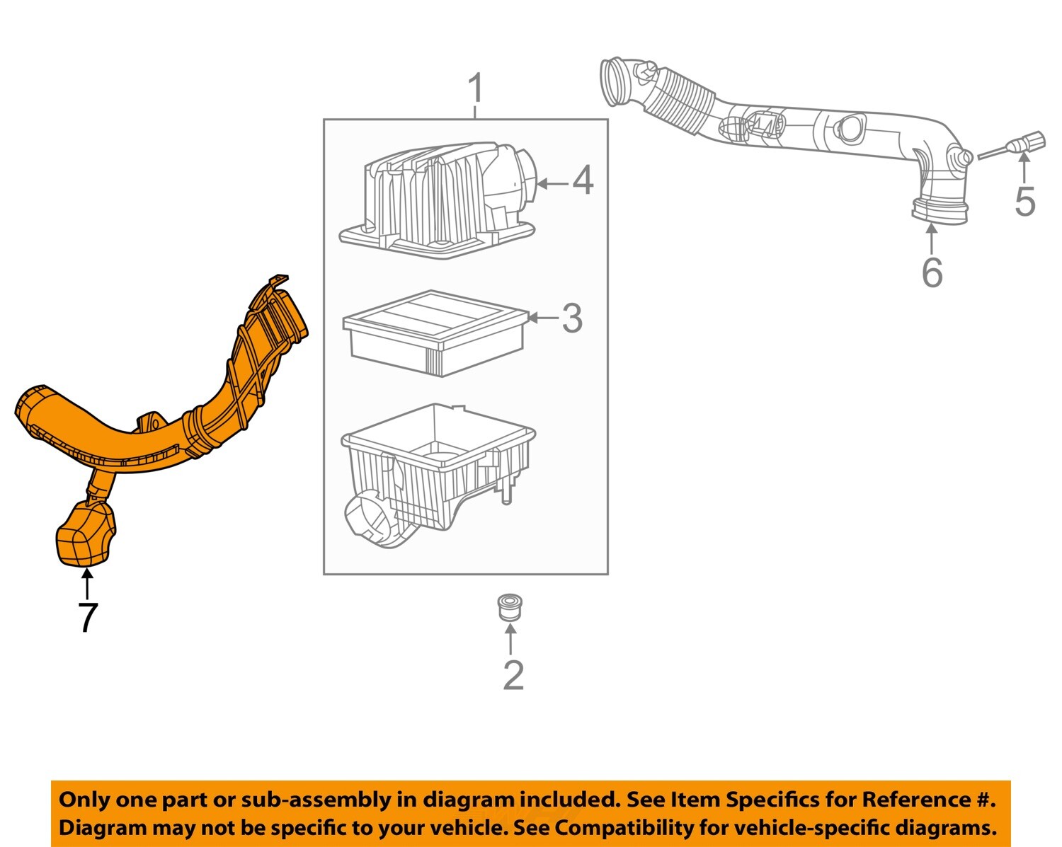 CHRYSLER OEM 17-22 Compass EngineTransaxle Air Intake-Air Tube ...