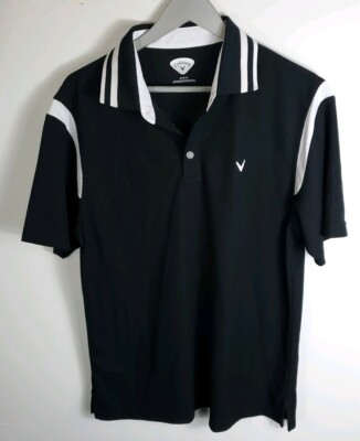 Callaway Black Golf Polo Shirt Medium RN 37763 | eBay
