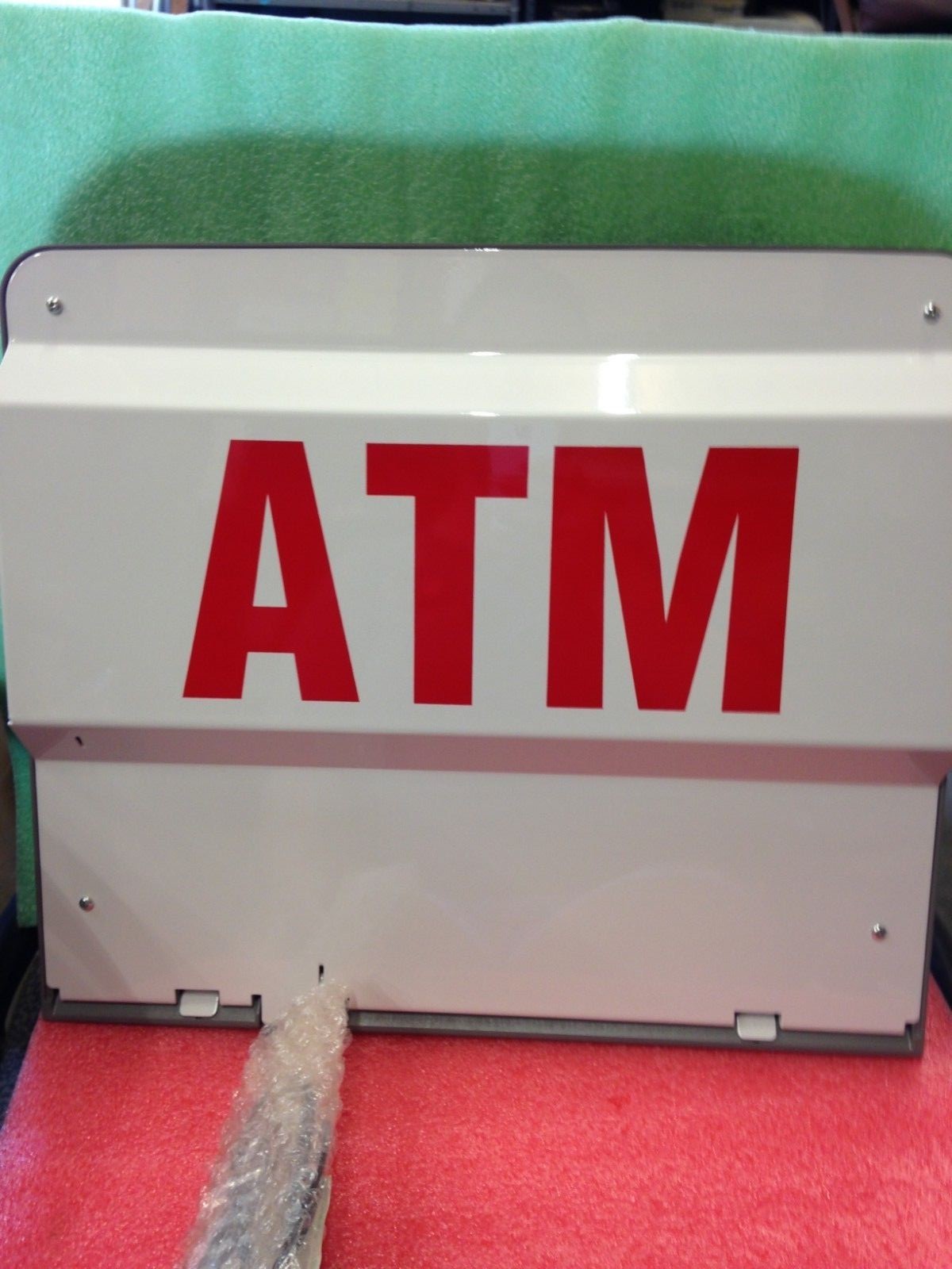 DOUBLE SIDED Metal Lighted ATM sign. ST 32 | eBay