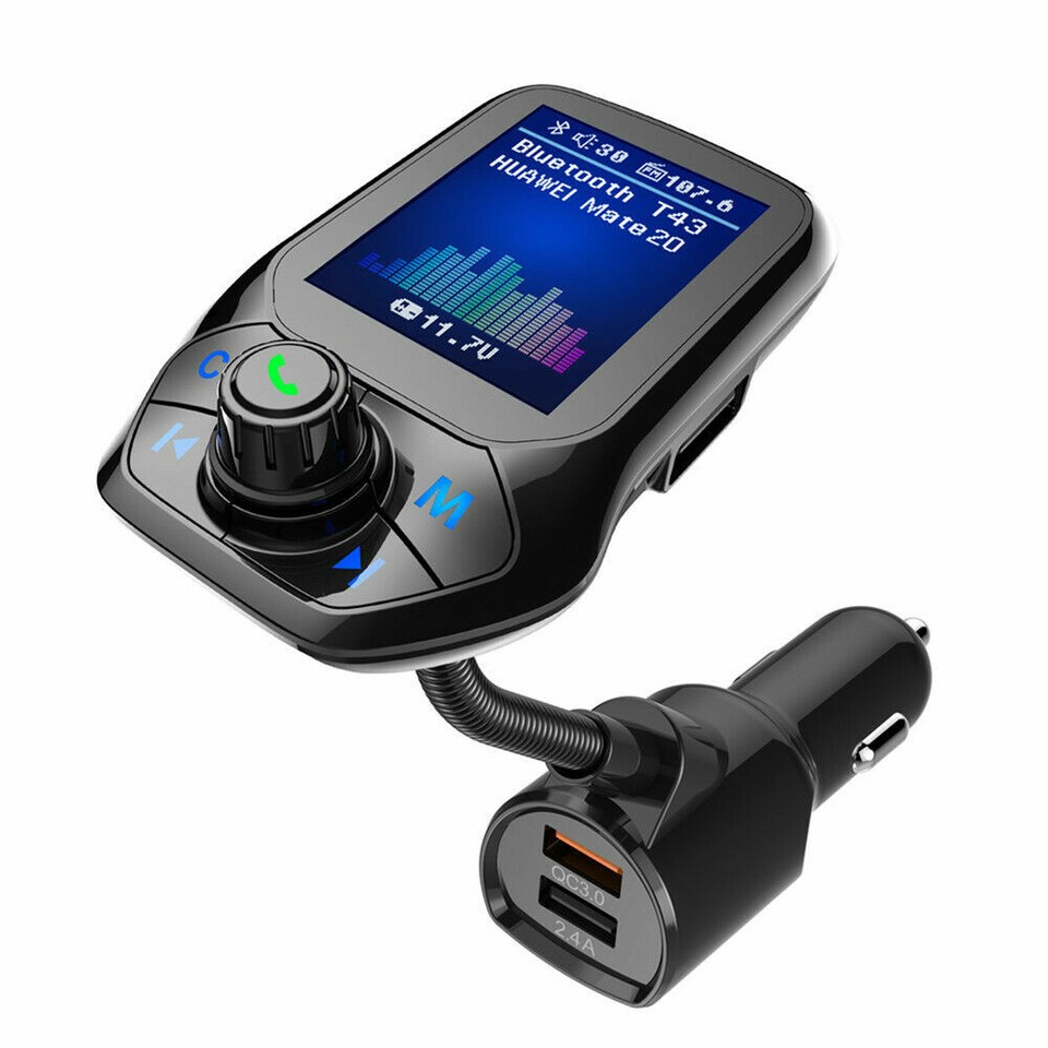 Bluetooth Car FM Transmitter MP3 Player Hands free Radio Adapter Kit ...