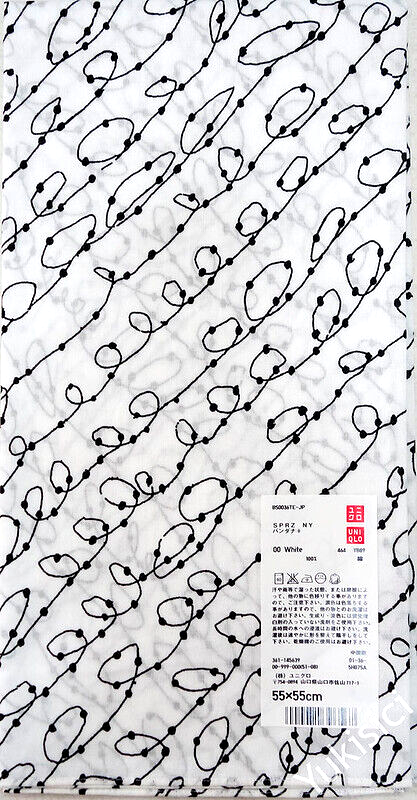 Yayoi Kusama x MoMA Scarf Ltd Edition Endless Dot & Lines Black & White 55cm | eBay