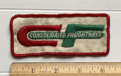 CF Consolidated Freightways Red Green Freight Trucking Trucker Patch ...