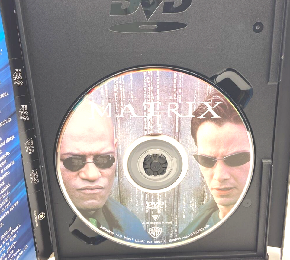 The Matrix (DVD, 1999) - (Exterior PaperCase) | eBay
