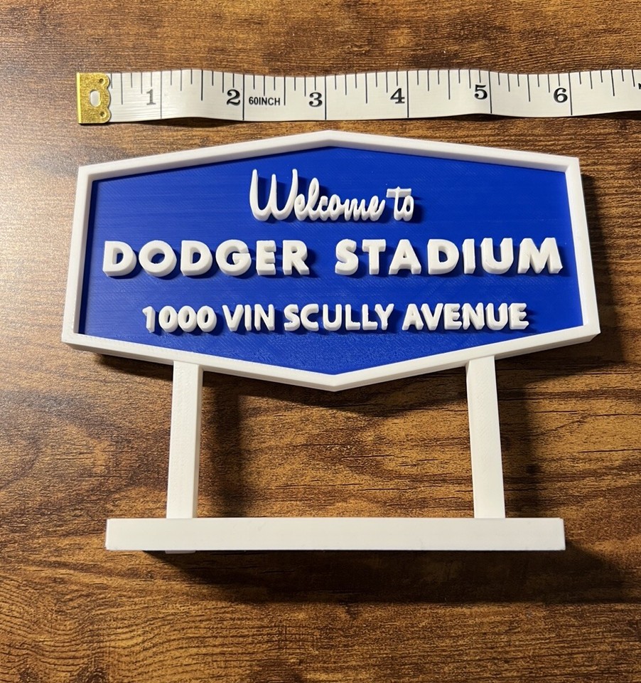 3D Printed Dodger Stadium Welcome Sign | eBay
